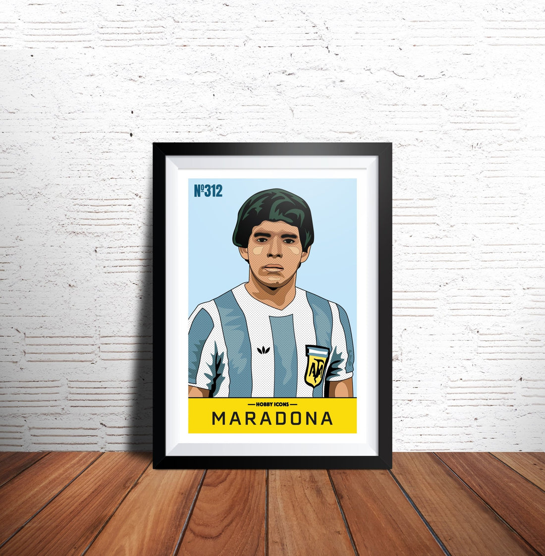 A4 Print - Diego Maradona - Hobby Icons Illustrated Poster – HobbyStock Ltd
